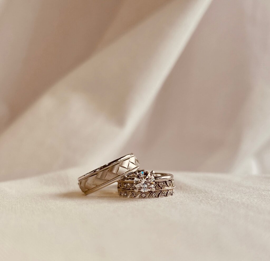 Two Hearts ~ One Love: Matching Wedding Rings - Diamonds Forever San Diego
