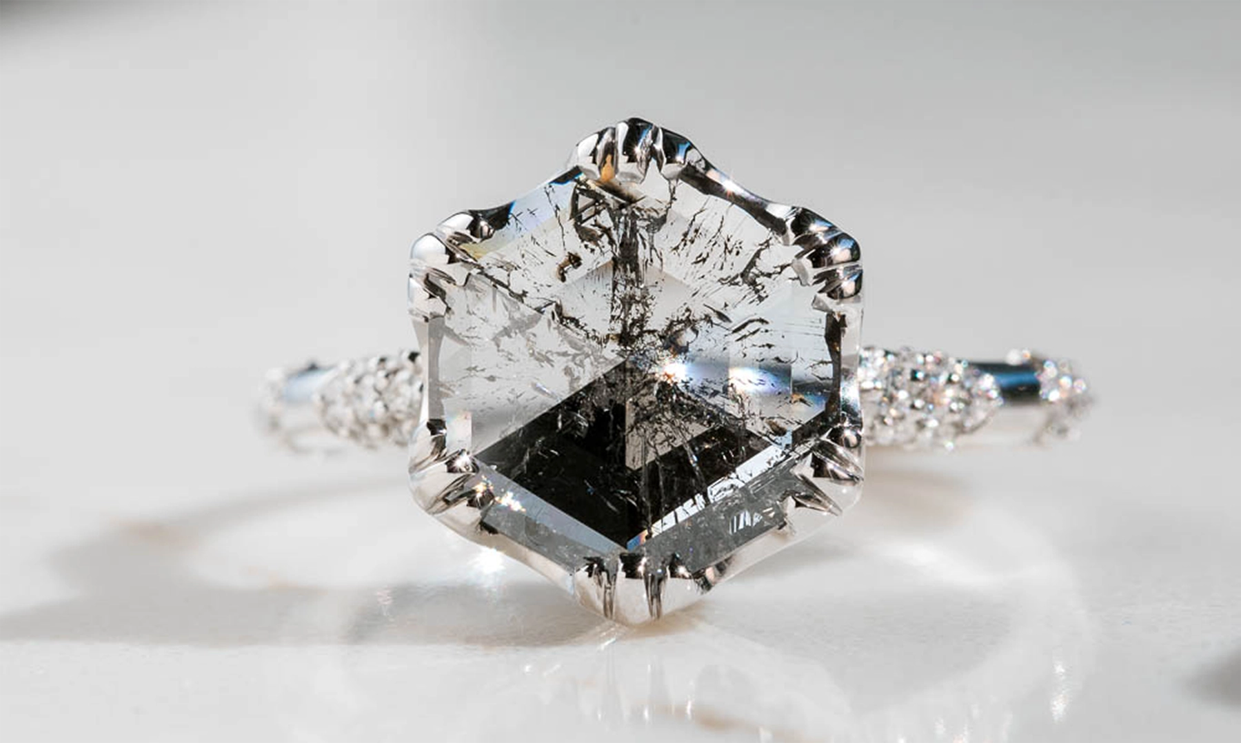 Salt and Pepper Engagement Ring | A Rebellious Take on Tradition